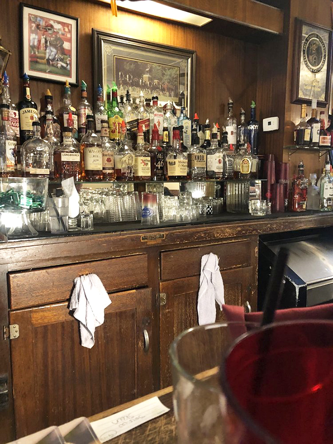 A back bar stocked not to impress mixology snobs but to deliver honest pours that pair perfectly with post-work complaints or weekend celebrations.