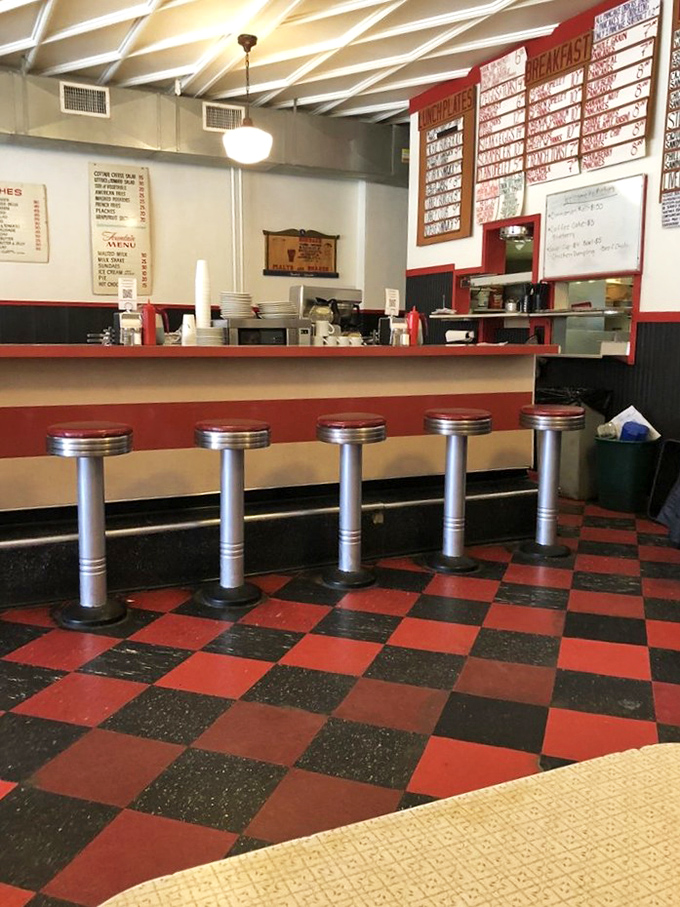 The counter at Mickies&mdash;where strangers become friends and friends become family, one coffee refill at a time.