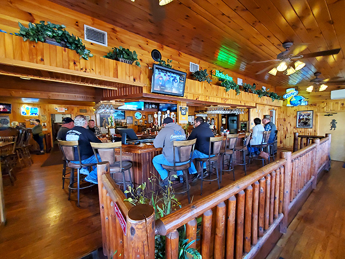 The bar at Sand Springs—where strangers become friends and friends become family over cold beers and hot gossip.