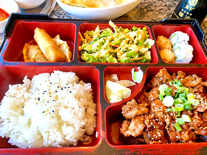 A perfectly organized bento box says, "Life is chaotic, but lunch doesn't have to be"&mdash;each compartment a little vacation for your taste buds.