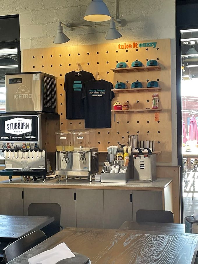 "Keep it eazzy baby" isn't just wall art&mdash;it's a life philosophy I'm seriously considering adopting after this meal.