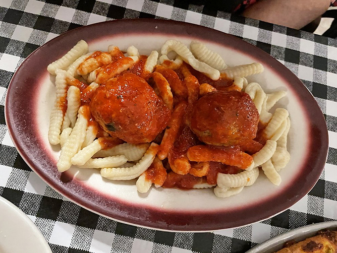 Cavatelli with meatballs that would make your Italian grandmother weep with joy&mdash;even if you don't have an Italian grandmother.