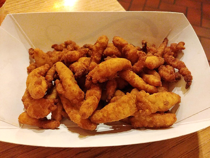 These clam strips aren't just fried&mdash;they're transformed into crispy, golden scrolls of seafood joy that disappear faster than you'd expect.