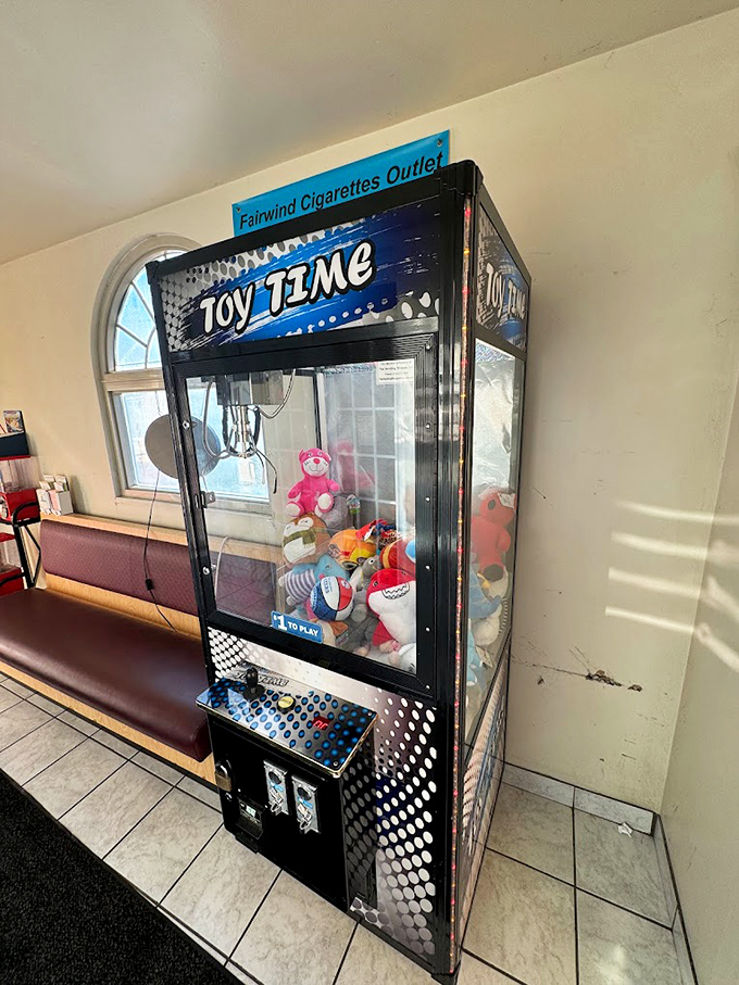 Every great diner needs a claw machine&mdash;where hope springs eternal and stuffed animals wait patiently for their forever homes.