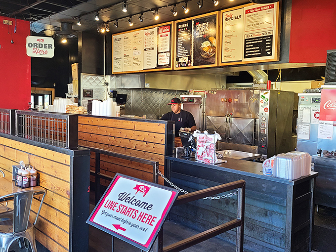 The starting line of a delicious journey. Where hopes are high, hunger is real, and decisions about meat quantities truly matter.