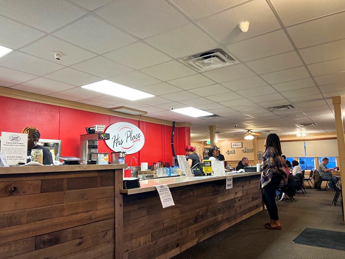 The front lines of flavor. This counter has witnessed countless first-bite expressions of pure joy and culinary revelation.
