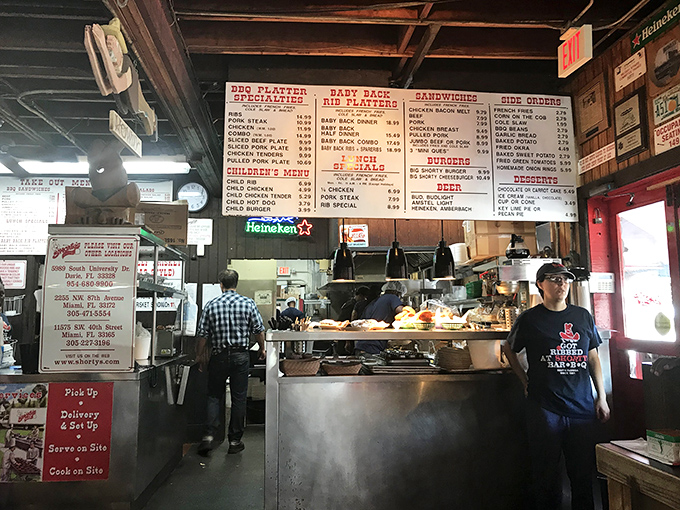 The ordering counter &ndash; where dreams are made, calories aren't counted, and the staff has probably seen every expression of barbecue anticipation known to humanity.