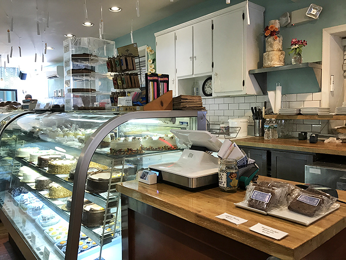 Behind every great bakery is an even greater display case &ndash; this one's practically a museum of flour-based artistry. 