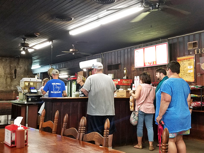 The ordering counter&mdash;where dreams come true and diet plans go to die, all with a friendly Southern efficiency.