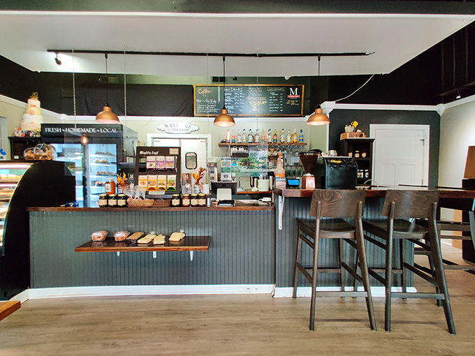 The moment of decision arrives at the counter, where every choice is somehow both right and not enough.