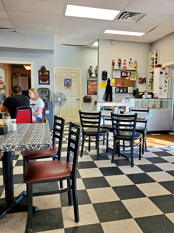 Where the magic happens&mdash;a counter that separates you from breakfast paradise, with just enough distance to build anticipation.