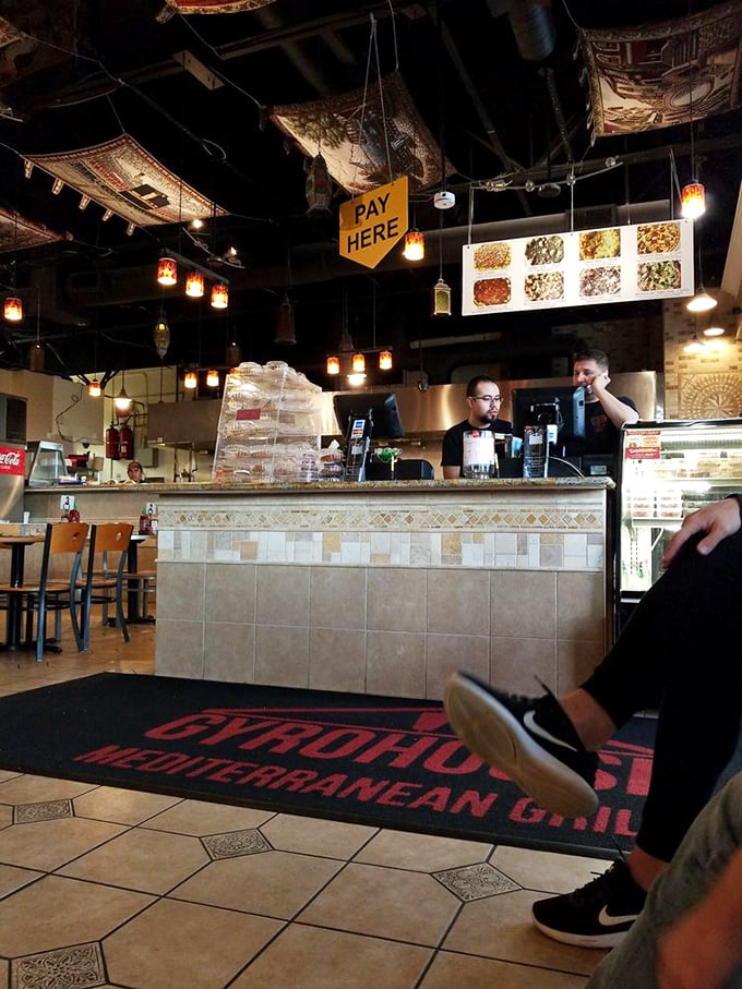 The counter where magic begins. That "Pay Here" sign should really say "Begin Your Flavor Journey Here" but that wouldn't fit on the sign.