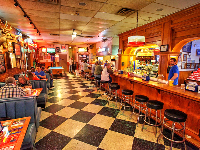 The bar stools have witnessed decades of stories, celebrations, and first-timers experiencing that life-changing initial bite of chicken.