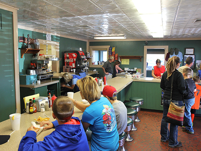 Where barbecue dreams come true. This counter has seen more happiness than a toy store on Christmas morning.