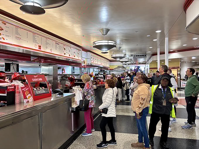 The lunch rush at The Varsity is a beautiful choreography of hungry patrons, efficient service, and the promise of imminent satisfaction.