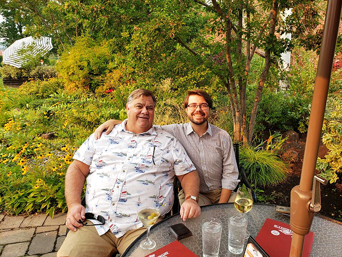 Tables dressed in cobalt blue glassware await your arrival. The evening ambiance at Anthony's creates a dining experience as impressive as the menu.