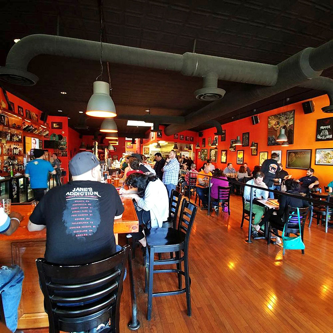 A packed house is standard operating procedure at Kuma's. The crowd's energy matches the decibel level&mdash;high, happy, and hungry.