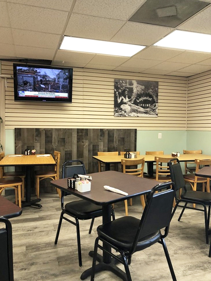 Where wood paneling and simple tables set the stage for extraordinary meals. The kind of place where memories get made between coffee refills.