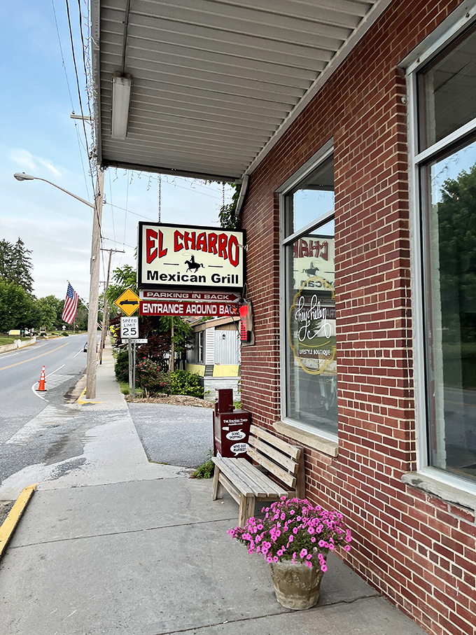 El Charro Mexican Grill proves that authentic cuisine knows no geographical boundaries &ndash; even in the heart of Appalachia. Those pink flowers seal the deal!