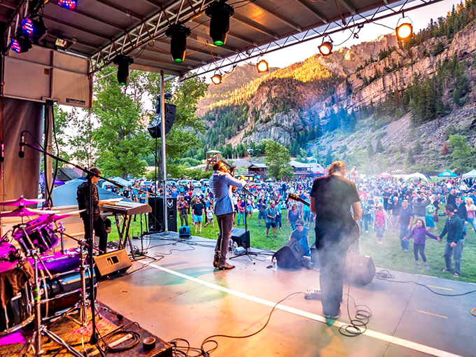 The Ouray Mountain Air Music Series transforms this box canyon into nature's perfect amphitheater, where music and mountains harmonize.