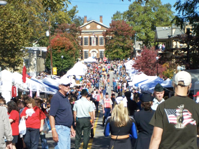 Festival days transform Dahlonega's streets into rivers of humanity, flowing between white tents filled with arts, crafts, and the promise of fried something-or-other.