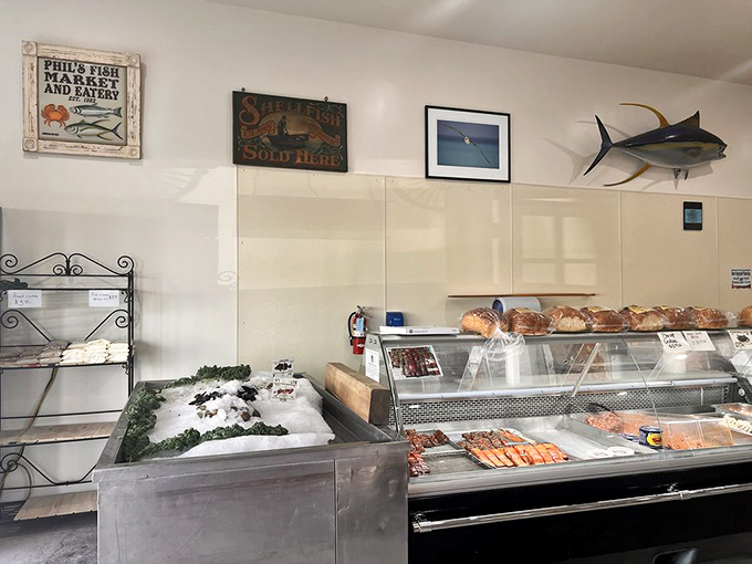 The market section reveals Phil's true identity&mdash;a serious purveyor of ocean treasures where locals and chefs alike come for the catch of the day.