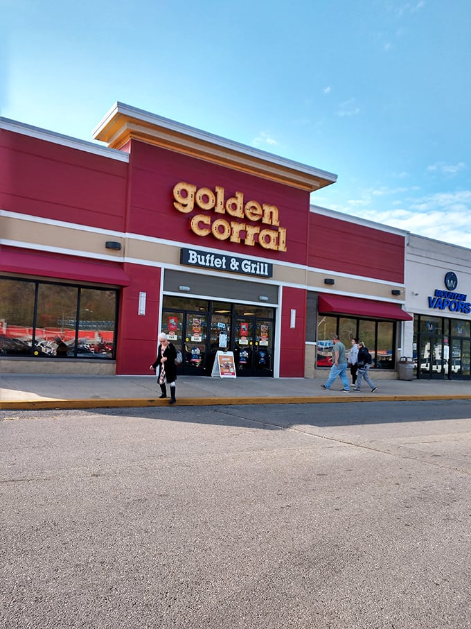 Golden Corral – where portion control goes to die and the words "just one more plate" become your personal mantra.