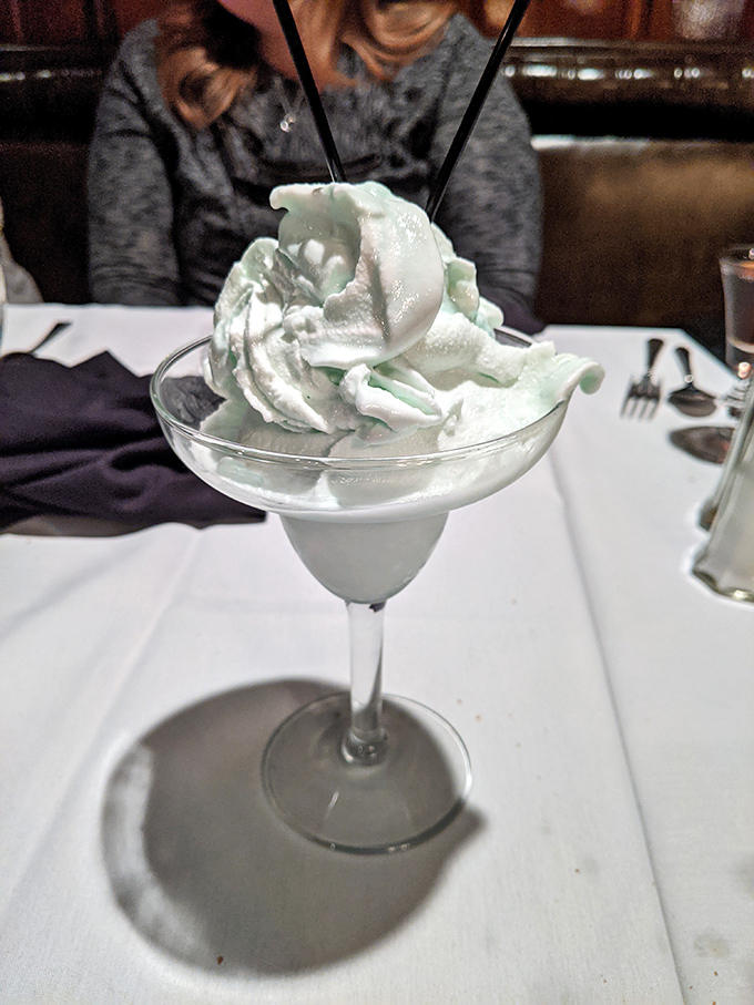 The Grasshopper: dessert masquerading as a cocktail, or a cocktail pretending to be dessert? Either way, it's a minty mountain of nostalgia.