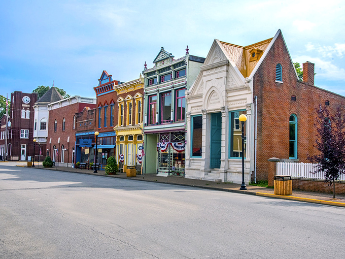 The historic district showcases a rainbow of architectural styles. It's like walking through a timeline where each building is competing for "Most Likely to Be Photographed."