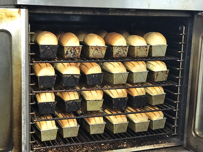 The bread bakery&mdash;where carb dreams come true. These golden loaves aren't just side dishes; they're supporting characters in a delicious drama.