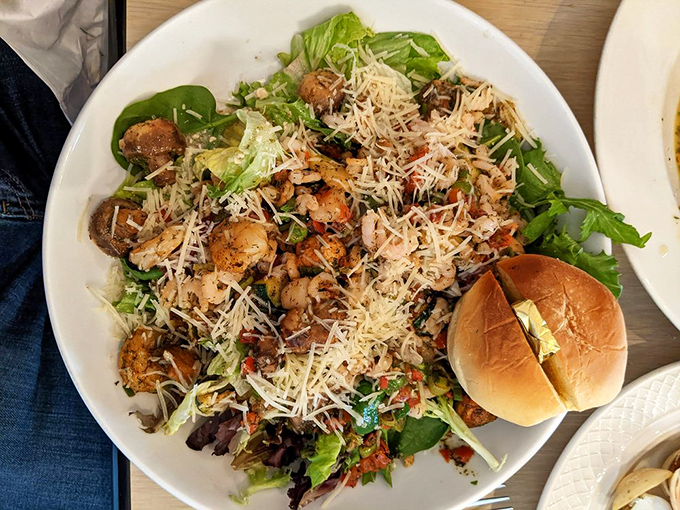 This hot seafood salad is what happens when healthy intentions meet delicious reality—greens playing host to a seafood party with a side of guilt-free satisfaction.