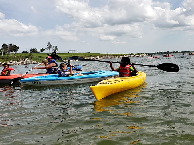 Paddle power in technicolor! These kayakers discover Kansas from a perspective Lewis and Clark would have appreciated&mdash;minus the dysentery concerns.