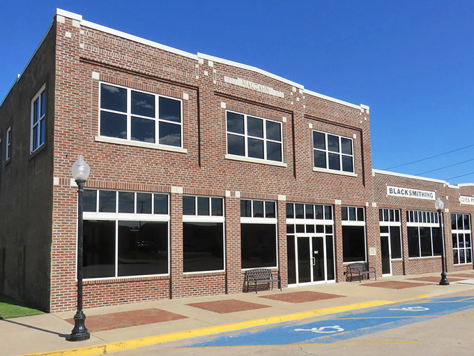 The meticulously restored Blacksmith Building stands ready for its second act, brick by handsome brick, a testament to Perry's commitment to preservation.