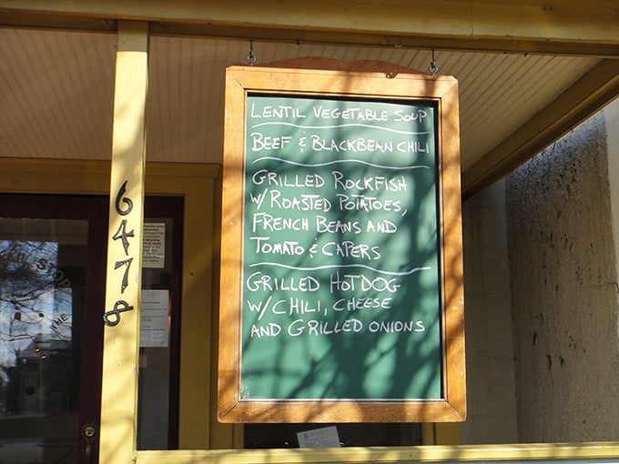 The daily specials board&mdash;a culinary crystal ball revealing your immediate future includes Beef & Blackberry Chili and Grilled Rockfish.