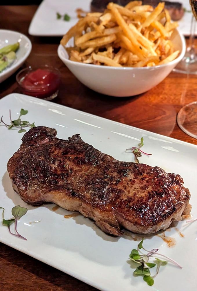 A NY Strip with duck fat fries is the power couple we didn't know we needed. Like Bogart and Bacall, but deliciously edible.