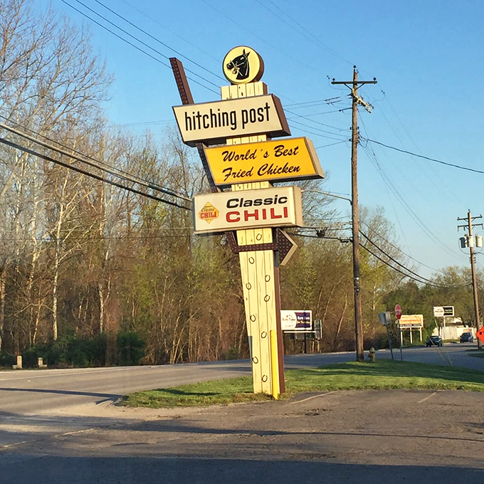 A vintage sign that's not trying to be retro&mdash;it actually earned its character the old-fashioned way: by standing the test of time.