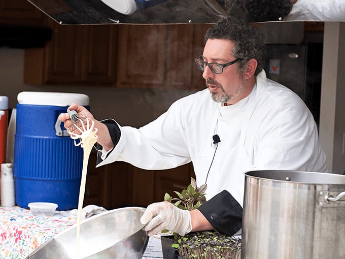 The magic happens when skilled hands transform simple ingredients into extraordinary creations. This pastry chef is basically a flour-dusted wizard.