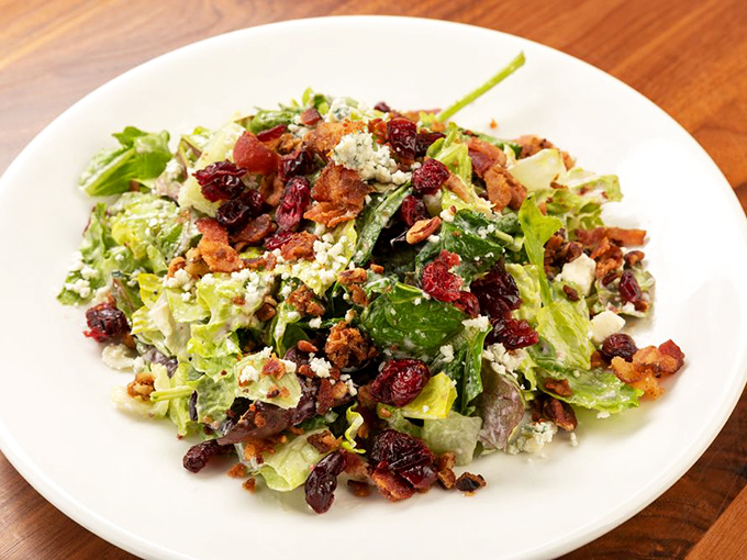 This isn't just a salad &ndash; it's what happens when vegetables decide to dress up and go somewhere fancy, accompanied by bacon and cheese.