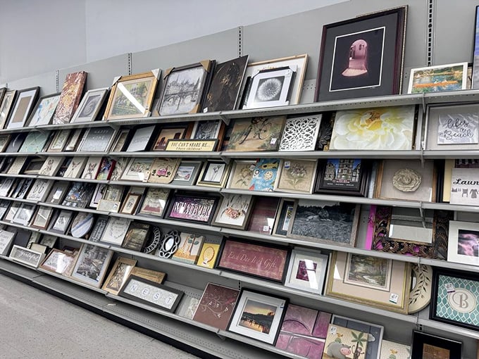 The frame gallery: where art is optional but style is mandatory. Perfect for displaying anything from diplomas to vacation sketches.