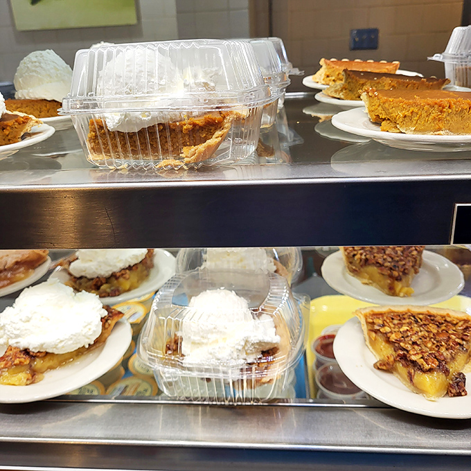 The pie case at Gray Brothers isn't just a display&mdash;it's a museum of American dessert artistry where every exhibit is edible.