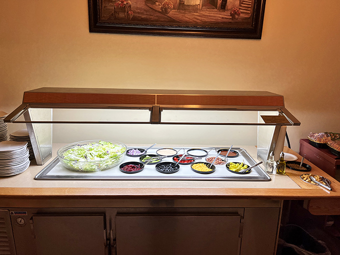 The salad bar&mdash;that endangered species of dining establishments&mdash;survives gloriously here as the perfect prelude to protein.