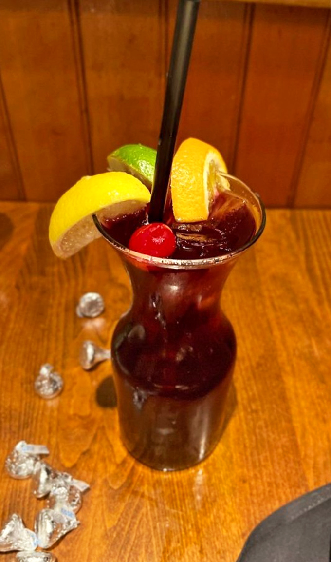 This isn't just sangria&mdash;it's a vacation in a glass, complete with a fruit salad garnish that counts as your daily serving of vitamins.