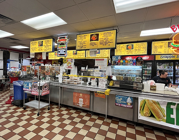 Where the magic happens—a counter that's witnessed more Chicago food decisions than a polling station on election day.