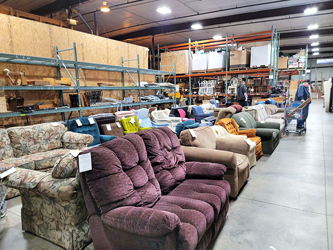 Sofa so good! This lineup of comfortable seating options proves one person's redecorating project is another's perfect living room solution.