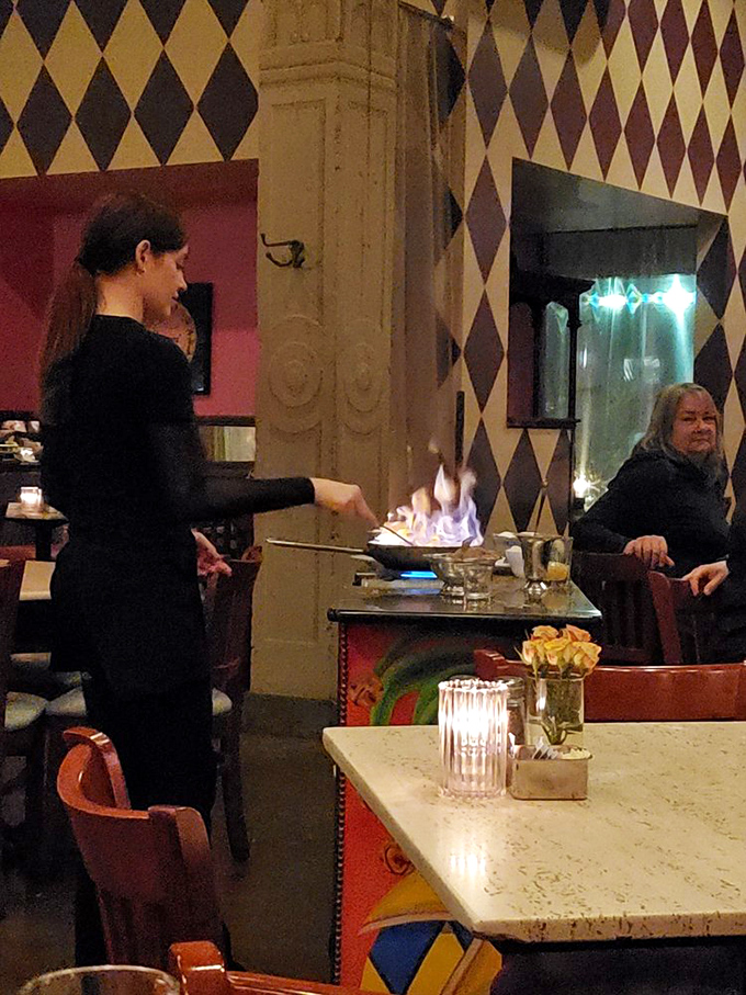 Tableside flamb&eacute; &ndash; where dinner becomes theater and your server momentarily transforms into a culinary sorcerer commanding the elements.