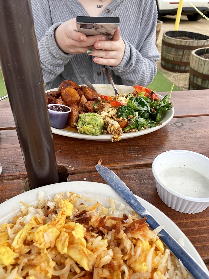 Proof that healthy can be hearty—a colorful scramble that makes vegetables feel like they're getting away with something delicious.