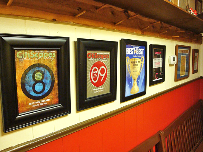 Awards lining the walls tell newcomers what regulars already know: this chicken has been making people happy since bell-bottoms were cool.
