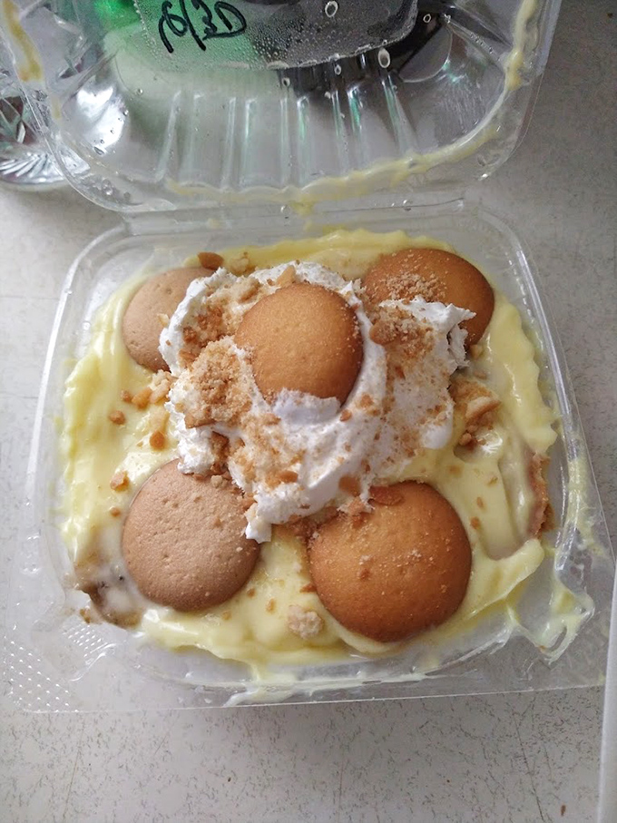 Banana pudding that whispers sweet nothings to your taste buds. Those vanilla wafers have found their perfect forever home.