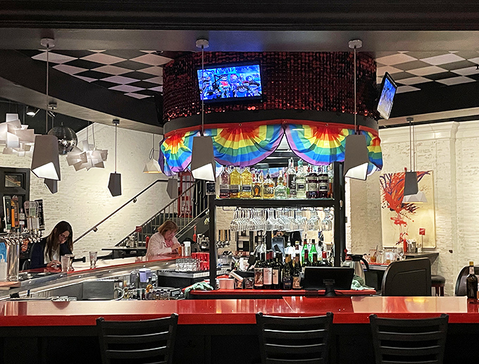 Bar none, one of Minneapolis's best watering holes: A rainbow-draped bar where mixologists craft cocktails worthy of both saints and sinners.