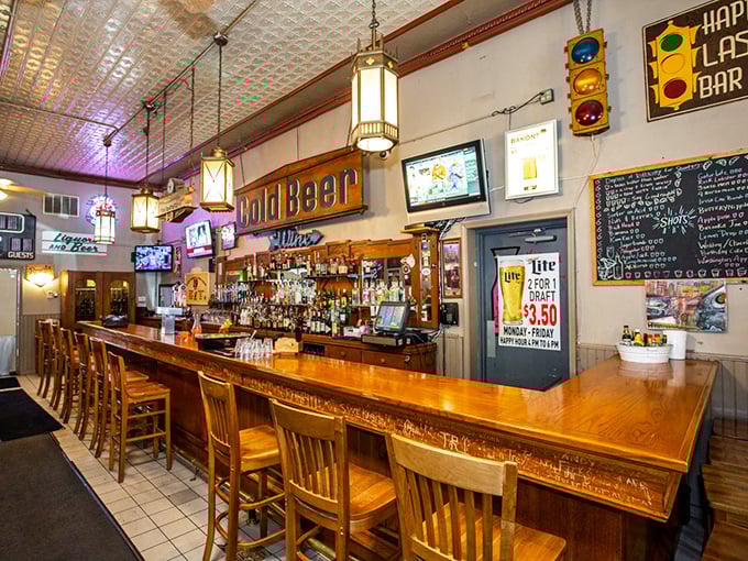 A bar where everybody might not know your name when you walk in, but they probably will by the time you leave.